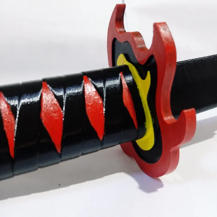 Espada katana Retrátil Tanjiro Demon Slayer Premium – Mundo em 3D